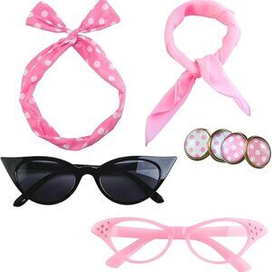 Accessories | Dapper Day Accessories 6 Piece Set Hot Pink Cat Eye ...